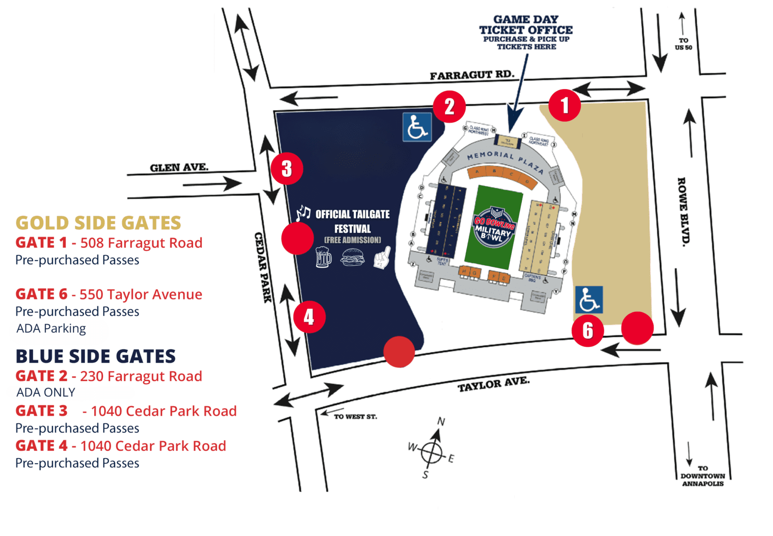 Parking + Shuttles | Military Bowl
